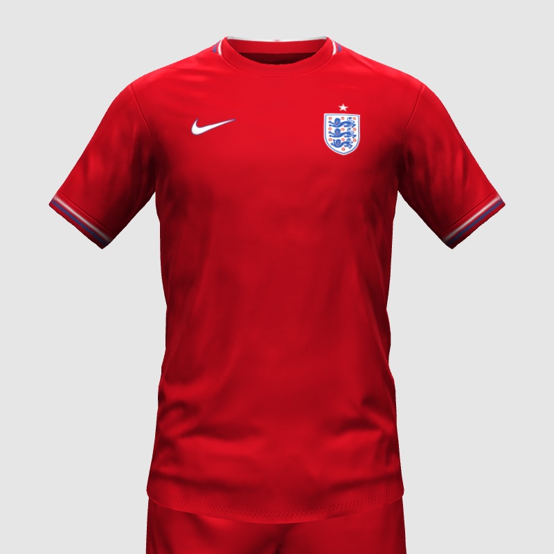 England Red Away Kit - FIFA Kit Creator Showcase