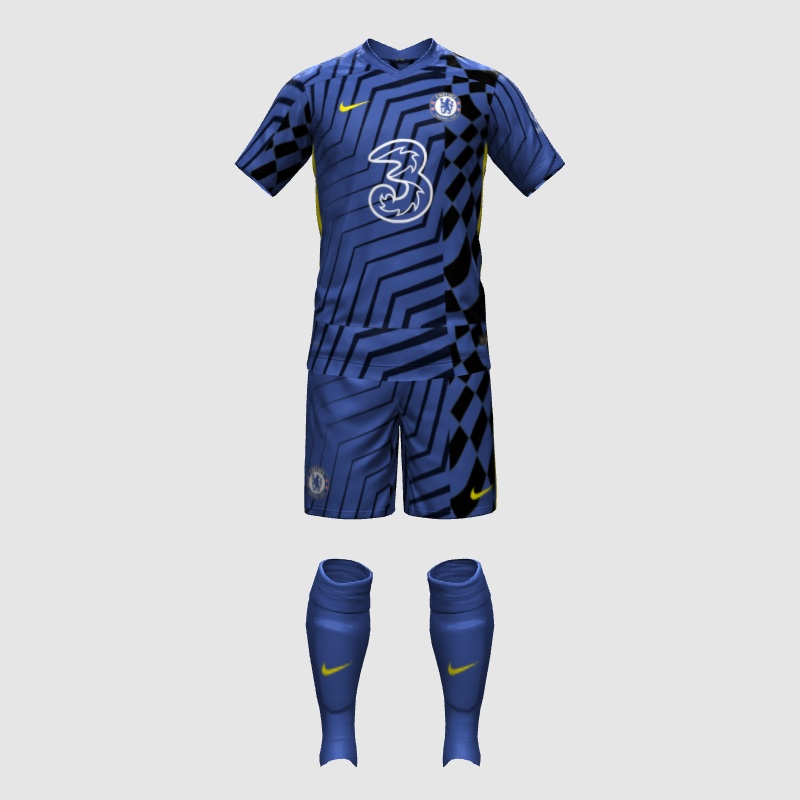Chelsea FC 2021-22 Mock-up - FIFA 23 Kit Creator Showcase