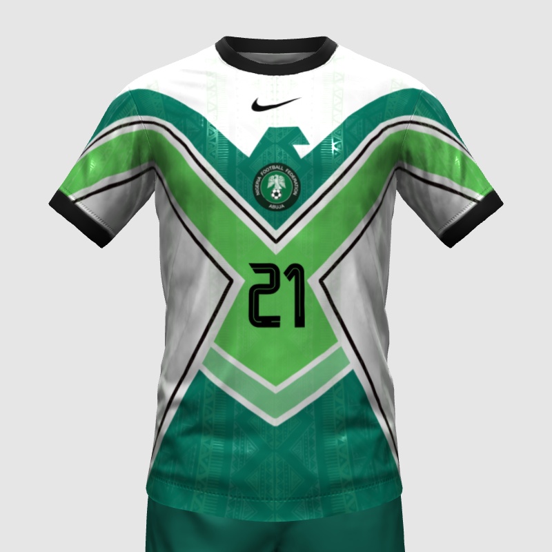 Nigeria Nike "Super Eagles" Edition 1 of 2 - FIFA Kit Creator Showcase