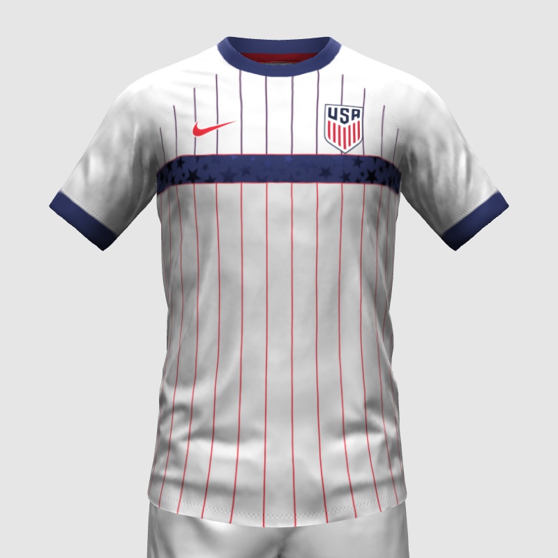 USA Home 22 - FIFA 23 Kit Creator Showcase