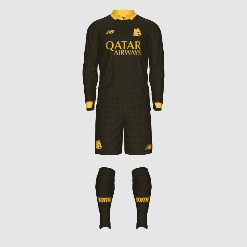 Roma 2021/2022 (Goalkeeper) kit concept - FIFA Kit Creator Showcase