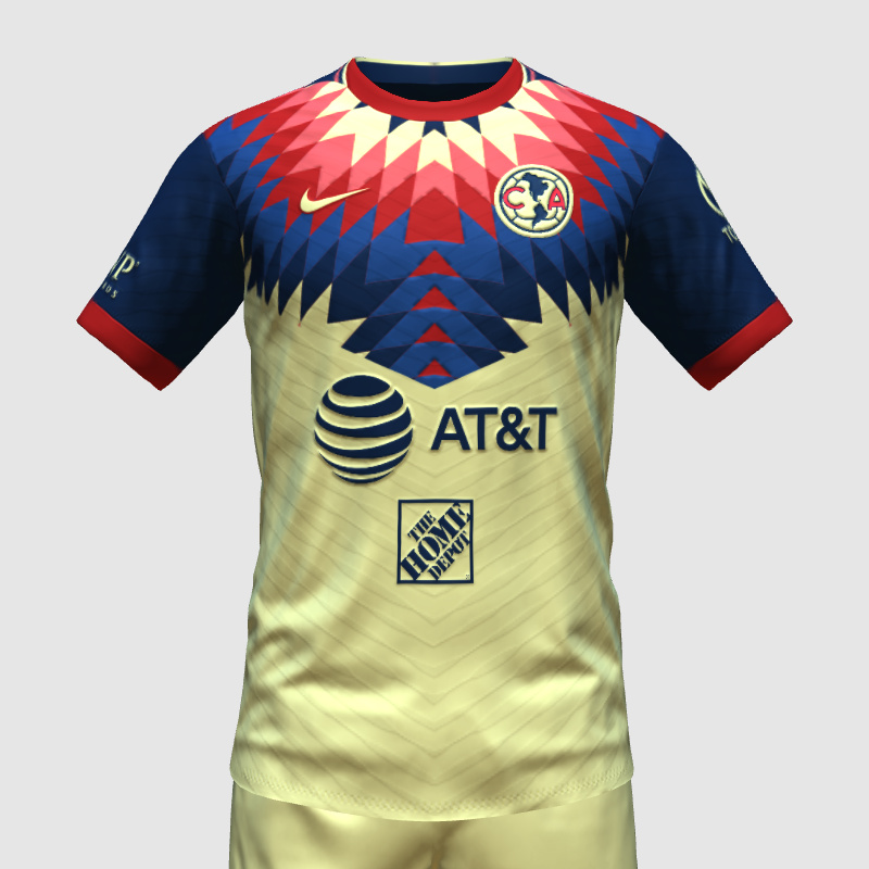 Club America nike home concept - FIFA Kit Creator Showcase