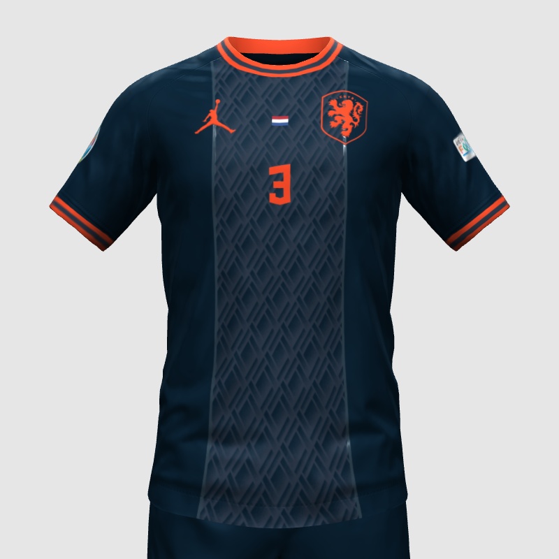 Netherlands Jordan Fantasy Away Kit - FIFA Kit Creator Showcase