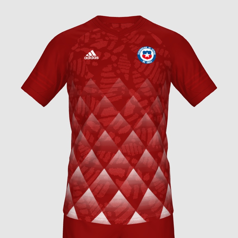 Chile Home kit Adidas - FIFA Kit Creator Showcase