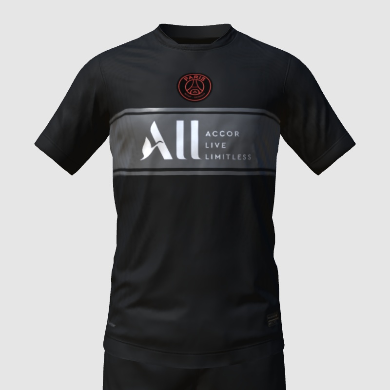 PSG BLACK UNIFORM 2021 - FIFA Kit Creator Showcase