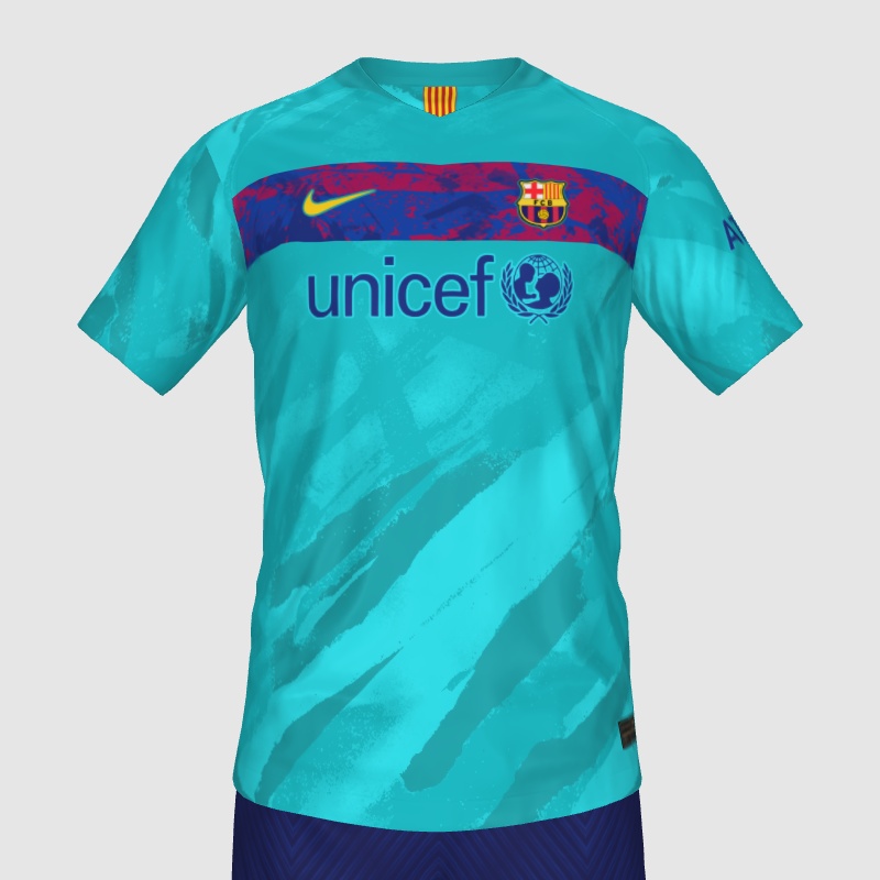 Barcelona Turquoise - FIFA 23 Kit Creator Showcase