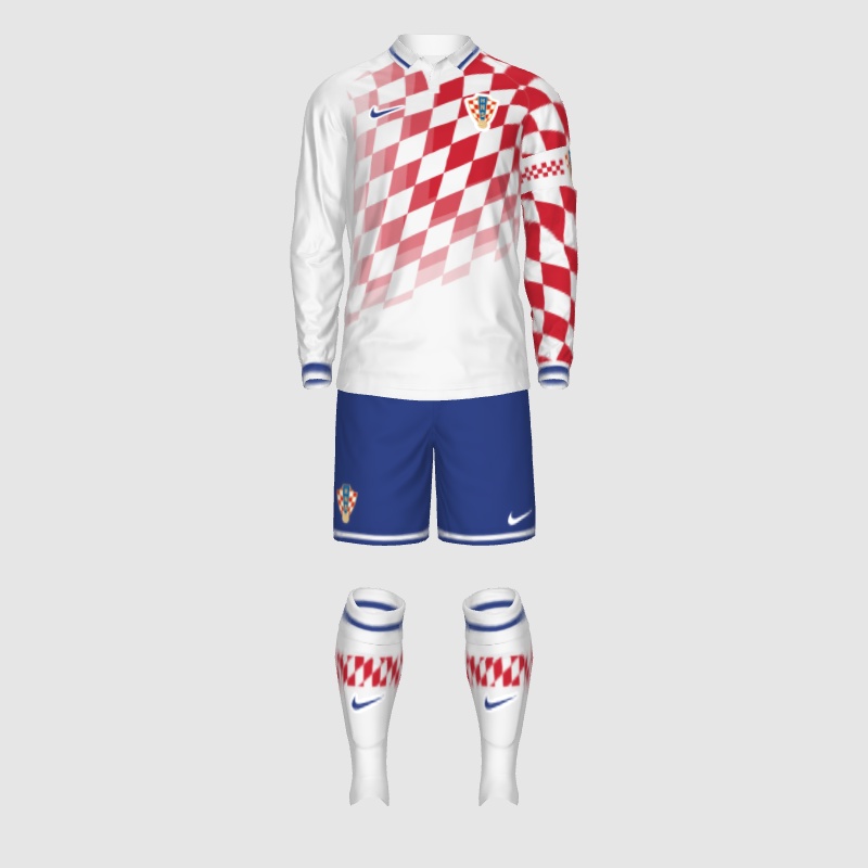 Croatia - Home in 1998 Style (with mirrored shirt) - FIFA Kit Creator ...
