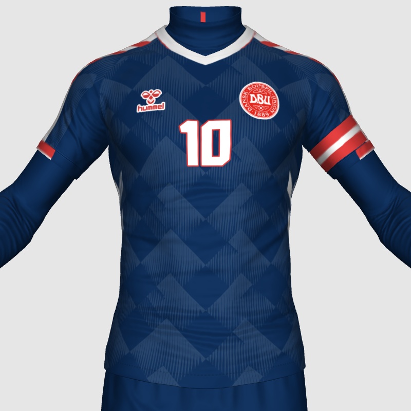 Denmark Away Fantasy Kit - FIFA 23 Kit Creator Showcase