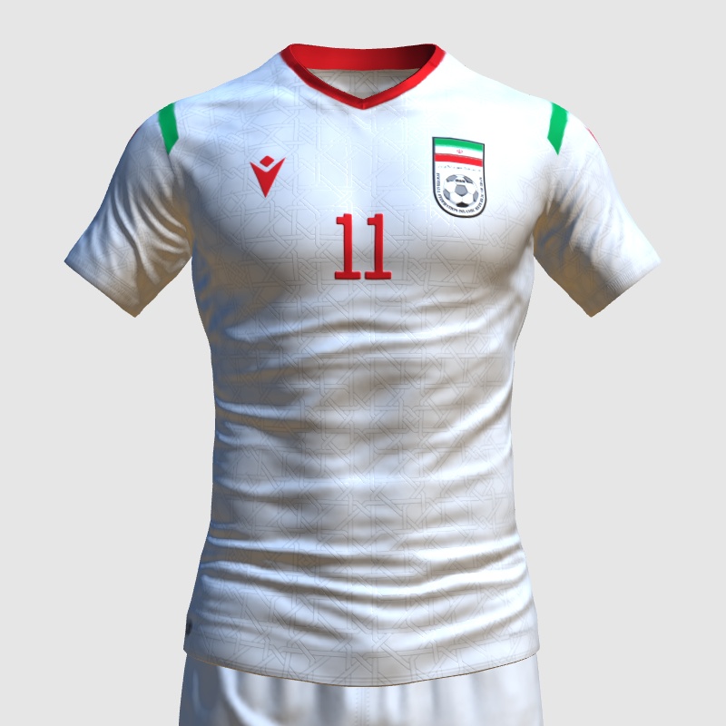 Qatar Group B - IR Iran Away - FIFA Kit Creator Showcase