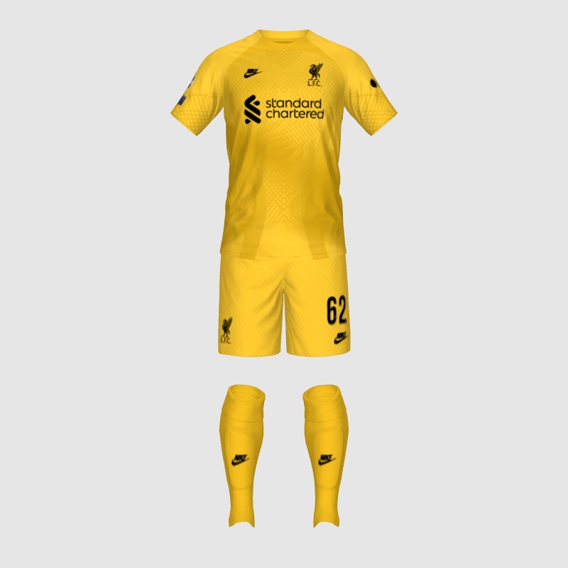 LFC Goalkeeper 2022 Yellow - FIFA 23 Kit Creator Showcase