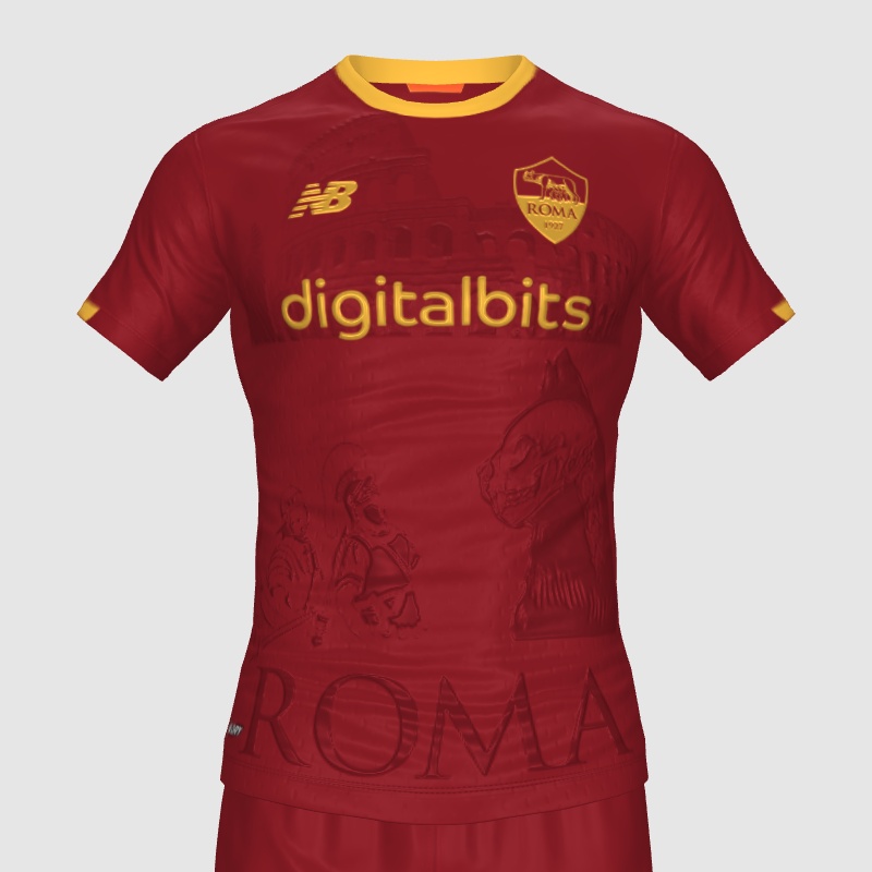AS Roma Fantasy City Home - FIFA Kit Creator Showcase