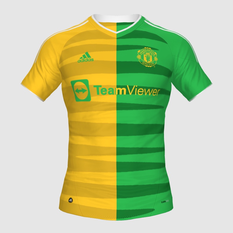 Manchester United Yellow and Green Competition kit - FIFA 23 Kit ...