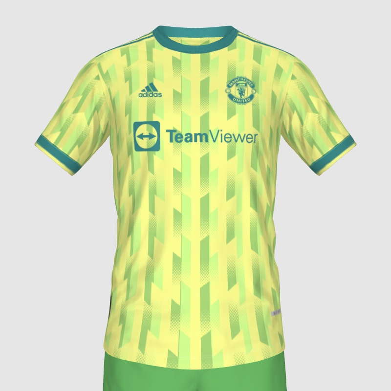 Manchester United- Yellow and green kit - FIFA Kit Creator Showcase