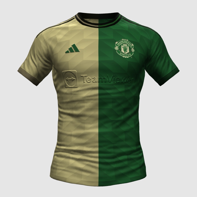 Man Utd Gold and Green - FIFA 23 Kit Creator Showcase