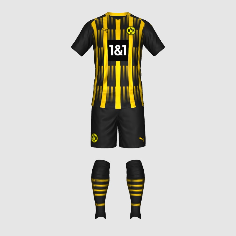 Kit BVB 09 Black/Yellow - FIFA 23 Kit Creator Showcase