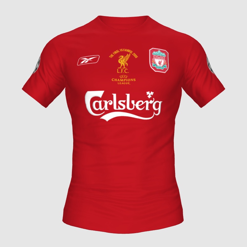 Liverpool FC x Reebok - UCL Final kit 2005 - FIFA 23 Kit Creator Showcase
