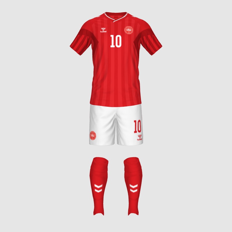 Denmark 2022 Home Kit (Fixed) - FIFA 23 Kit Creator Showcase