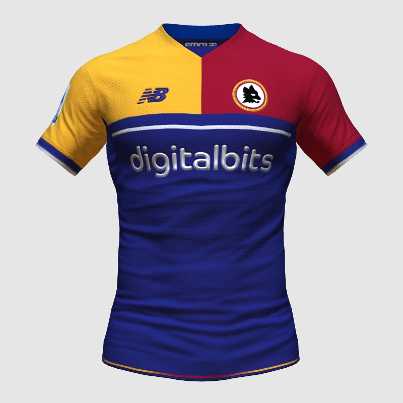 ROMA newbalance 22/23 BLUE AS Concept - FIFA Kit Creator Showcase