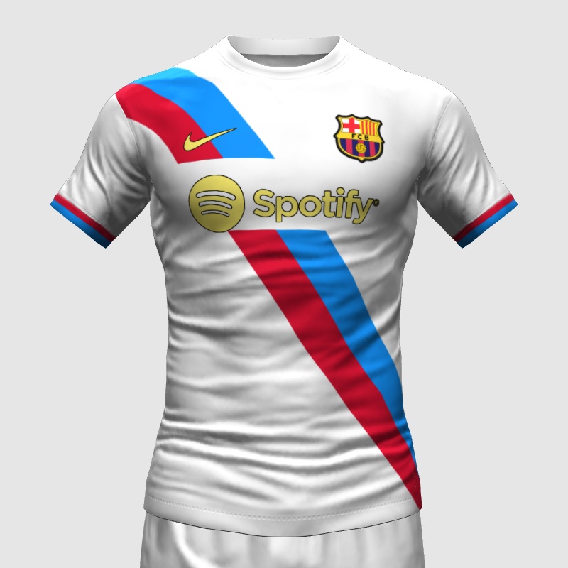 Fc Barcelona White Kit Competition - FIFA Kit Creator Showcase