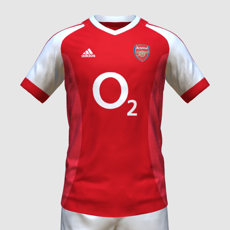 Arsenal Home Kit 2002-2004 Adidas Remake - FIFA Kit Creator Showcase