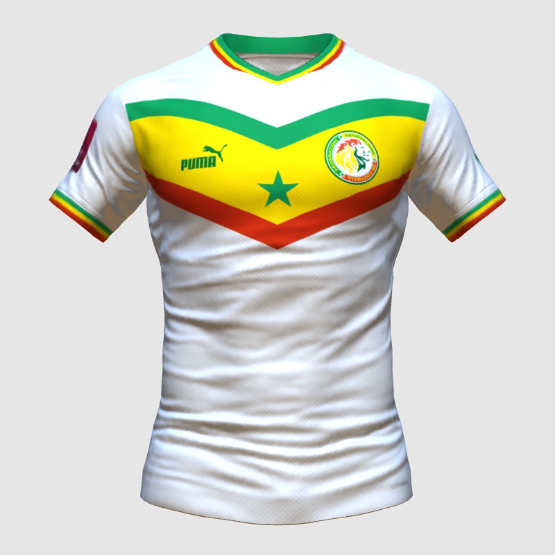 Senegal WC Qatar 2022 Home Kit - FIFA Kit Creator Showcase