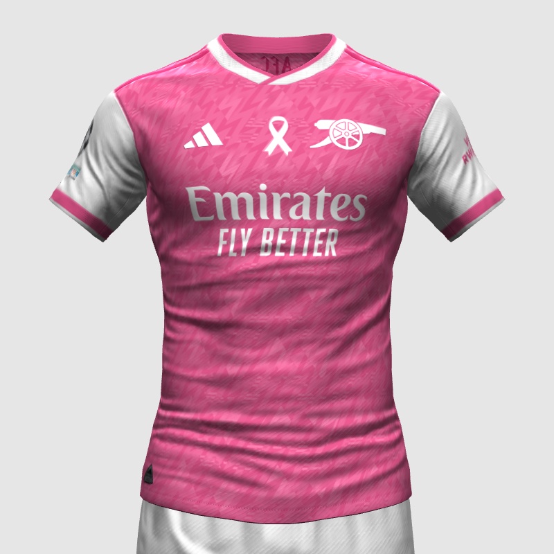 Adidas Arsenal 'Pink October' home kit concept - FIFA Kit Creator Showcase