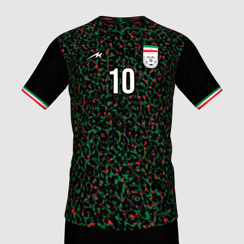 Iran Away Kit - 2022 Qatar World Cup - FIFA Kit Creator Showcase