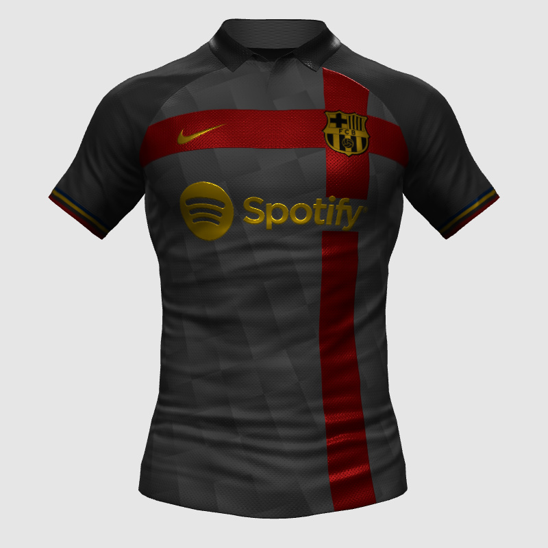 FC Barcelona 4th Kit 22/23 Concept Black Version - FIFA 23 Kit Creator ... FC Barcelona 4th Kit 22/23 Concept Black Version - FIFA 23 Kit Creator ...