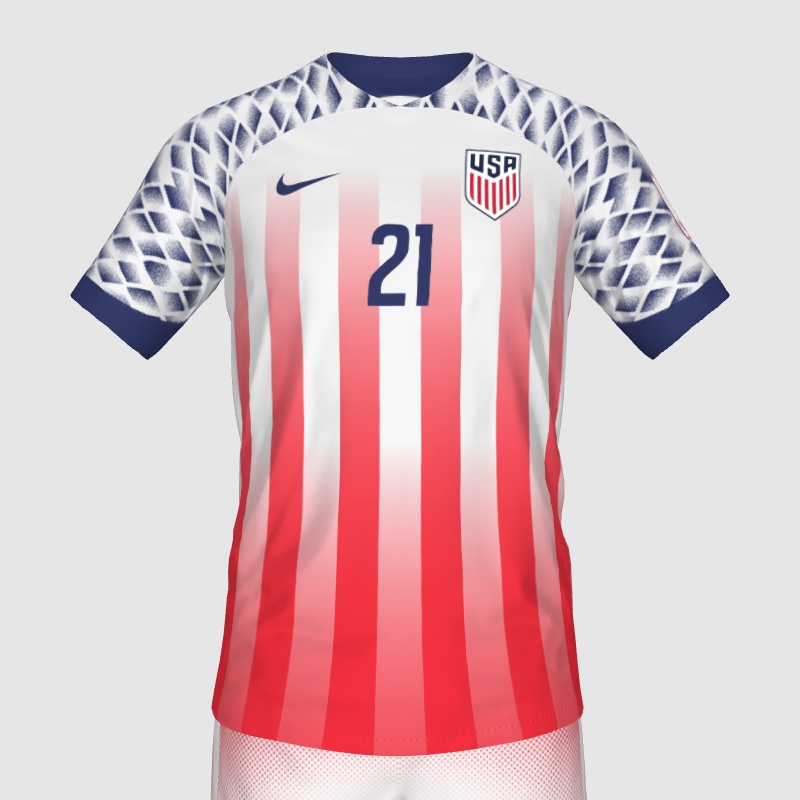 USA 1st kit (2022 World Cup Project; Group B) - FIFA 23 Kit Creator ...
