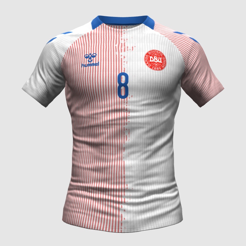Denmark World Cup Away Kit Inspired By 1986 Kit - FIFA 23 Kit Creator ...