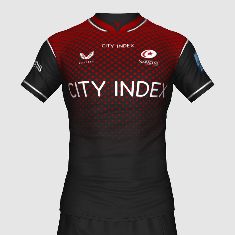 Saracens Rugby Home Kit Concept - FIFA 23 Kit Creator Showcase