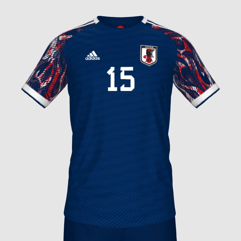 Japan Home Kit - 2022 Qatar World Cup - FIFA Kit Creator Showcase