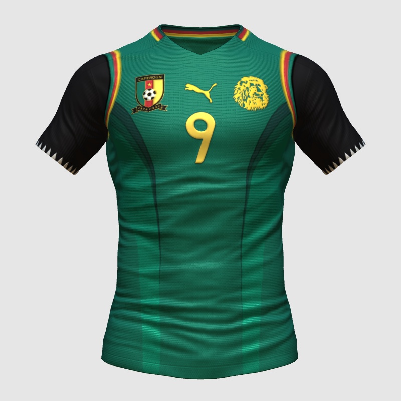 Cameroon 2002 Sleeveless Kit Modernized - FIFA Kit Creator Showcase