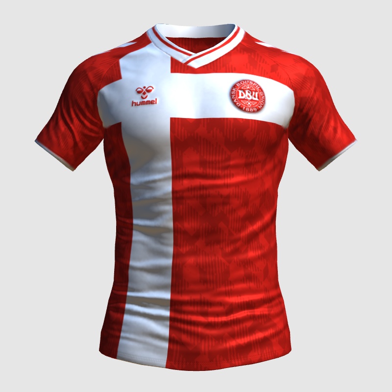 Denmark Home Kit Redesign - FIFA Kit Creator Showcase