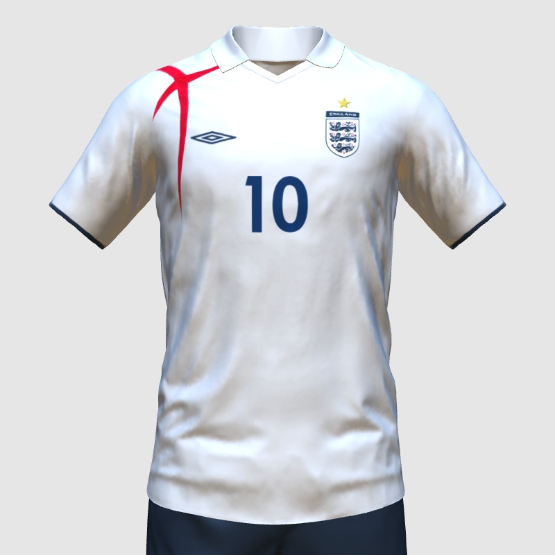 England x Umbro home kit 2006 World Cup - FIFA Kit Creator Showcase