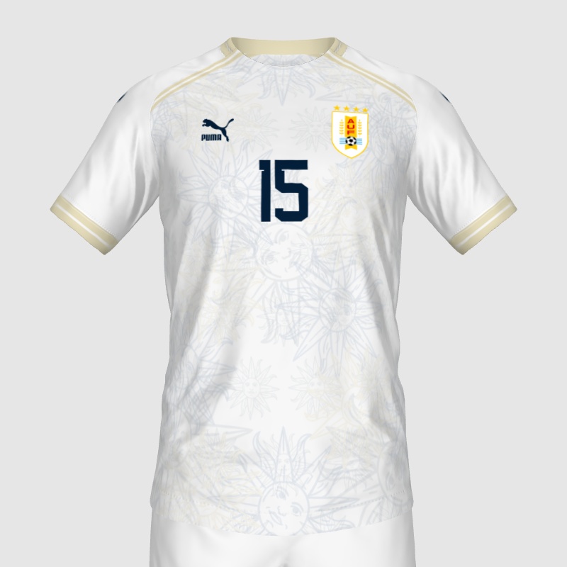 Uruguay Away Kit - 2022 Qatar World Cup - FIFA 23 Kit Creator Showcase