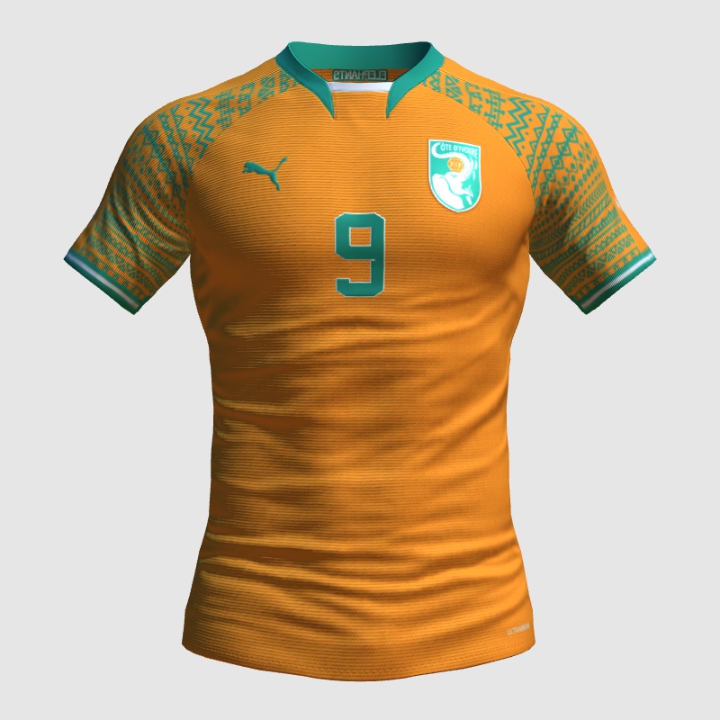 Ivory Coast home concept - FIFA Kit Creator Showcase