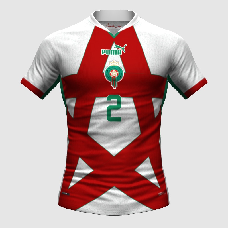 Morocco 2022 Qatar World Cup away concept kit - FIFA Kit Creator Showcase
