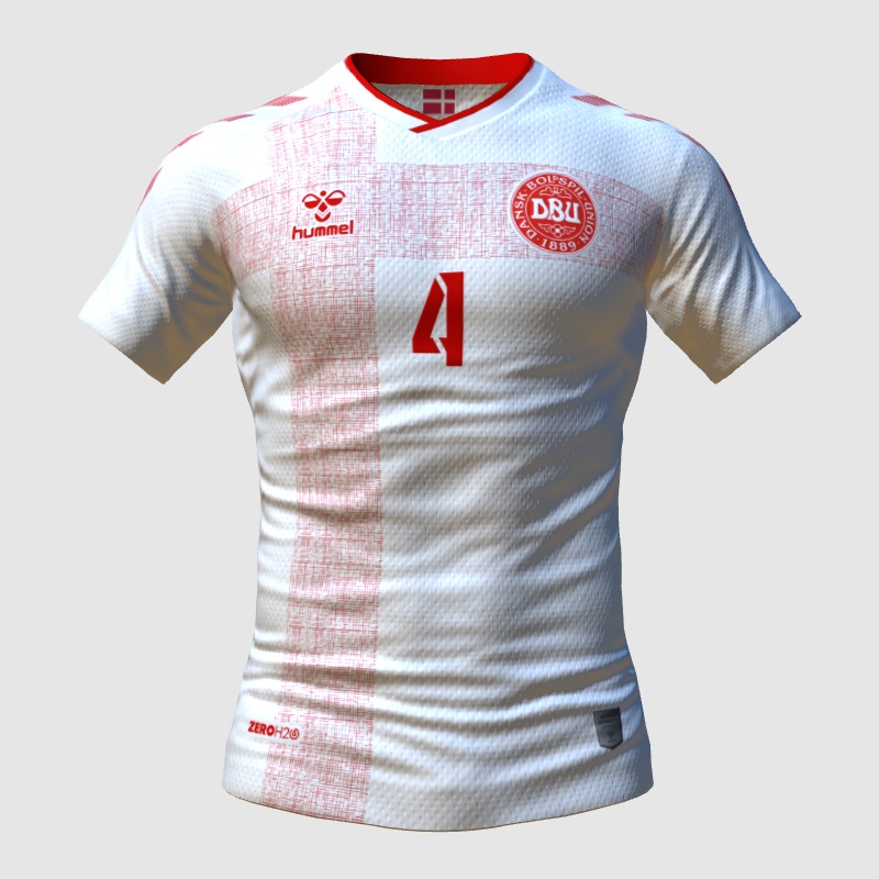 Denmark - Away - Hummel - FIFA Kit Creator Showcase