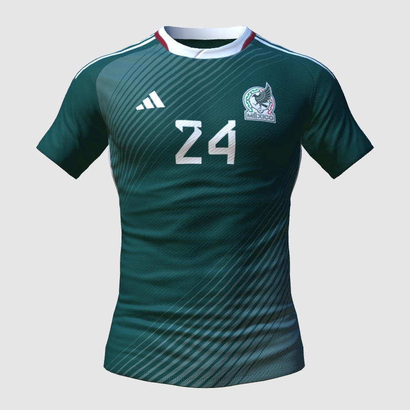 Mexico home kit 24 Luis Chávez - FIFA Kit Creator Showcase