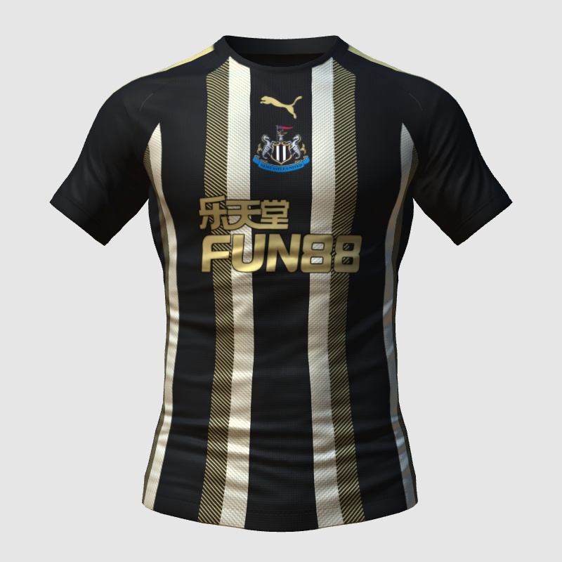 Newcastle x Puma TeamLiga golden kit concept - FIFA Kit Creator Showcase