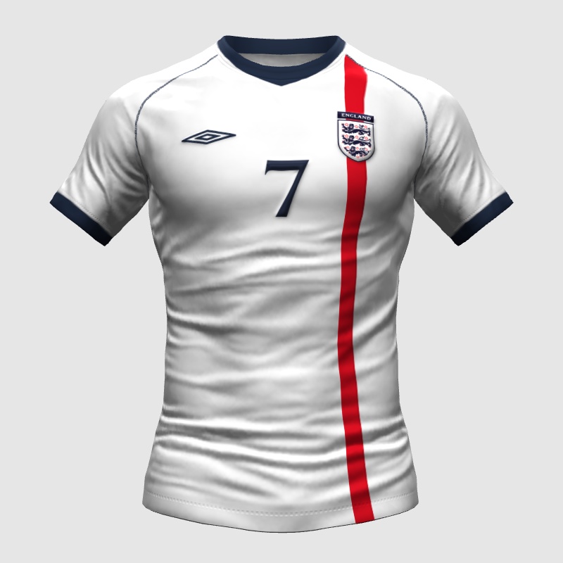 (RETRO) England 2002 WC Home Kit - FIFA Kit Creator Showcase