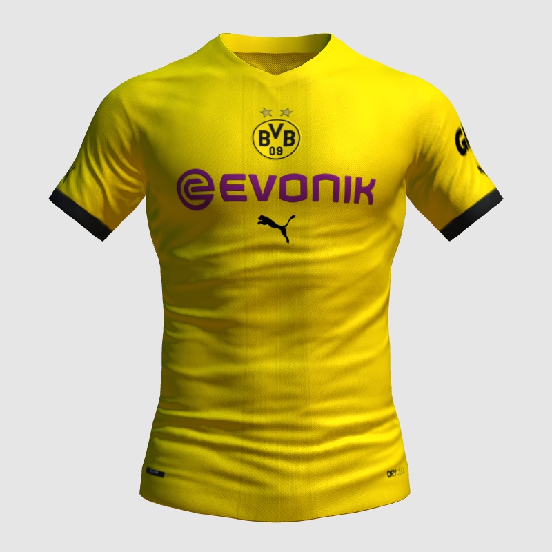 Puma x BVB 09 cup home kit concept 23/24 - FIFA 23 Kit Creator Showcase