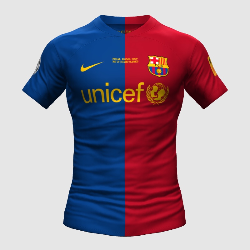 Barcelona 2008/09 UCL Final Home - FIFA Kit Creator Showcase