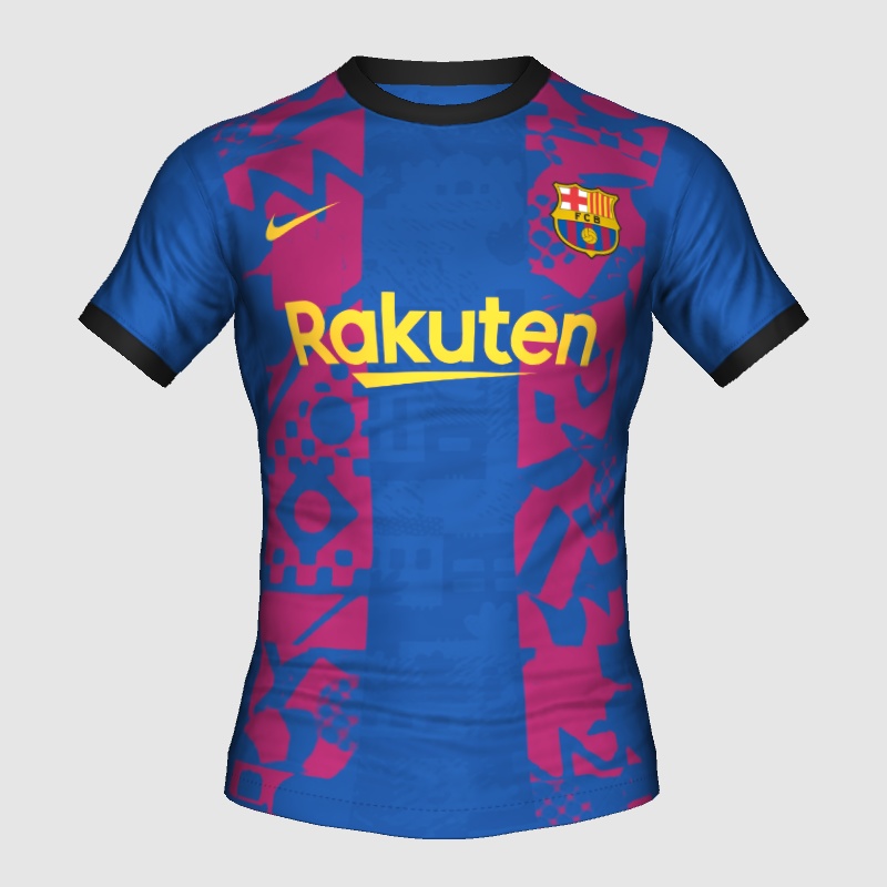 Barcelona 2021-22 UCL Kit - FIFA Kit Creator Showcase