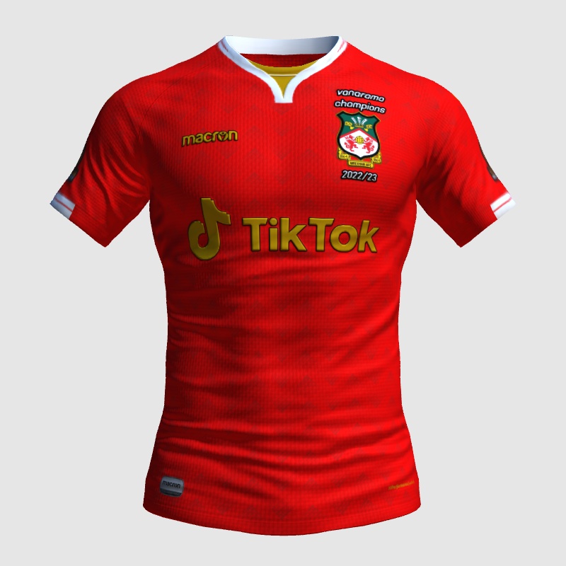 wrexham macron champions home concept - FIFA 23 Kit Creator Showcase