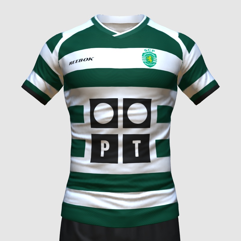 Sporting Lisbon Throwback Ronaldo Debut Kit 02/03 - FIFA Kit Creator ...