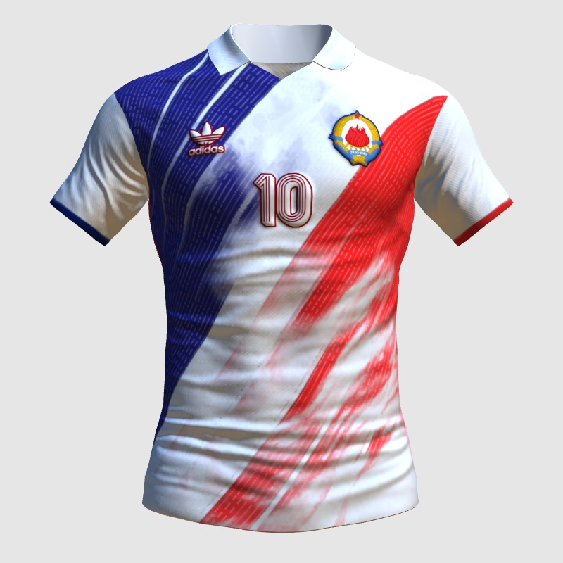 Yugoslavia x Adidas Away Retro Kit Concept - FIFA Kit Creator Showcase