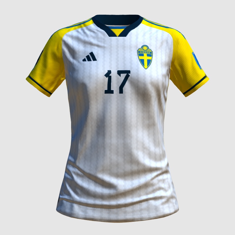 adidas x Sweden Women third concept WWC 2023 - FIFA Kit Creator Showcase