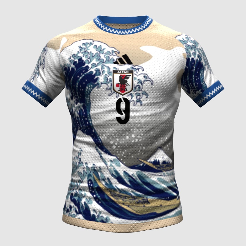Japan 'Great Wave of Kanagawa' Away - Concept - FIFA Kit Creator Showcase